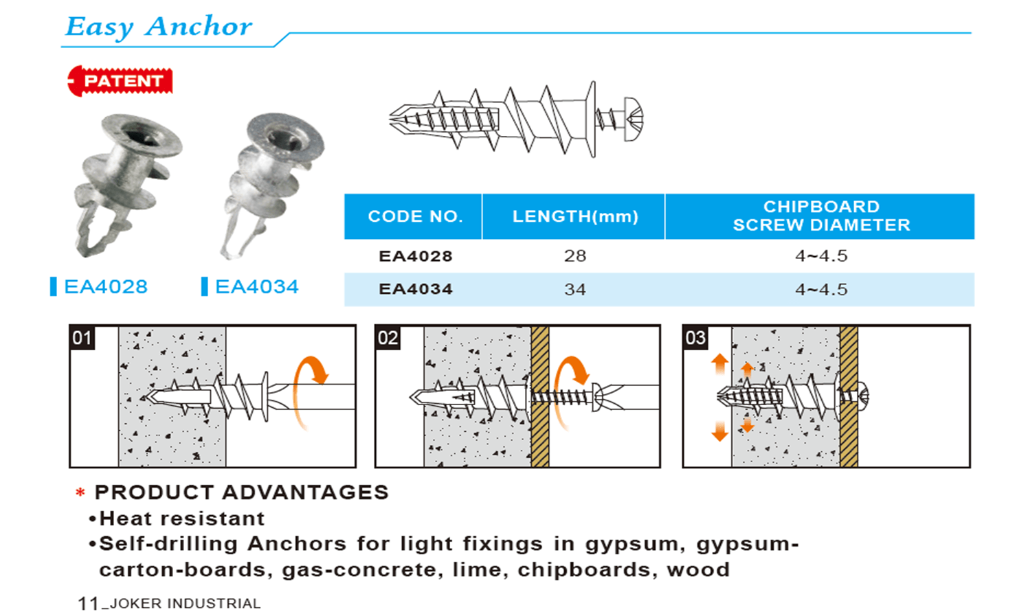 Easy Anchor Zamac Alloy | Durable Anchors by JOKER